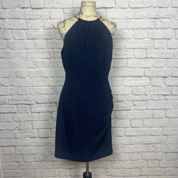 Eliza J | Dresses | Eliza J Navy Blue Cocktail Dress | Poshmark